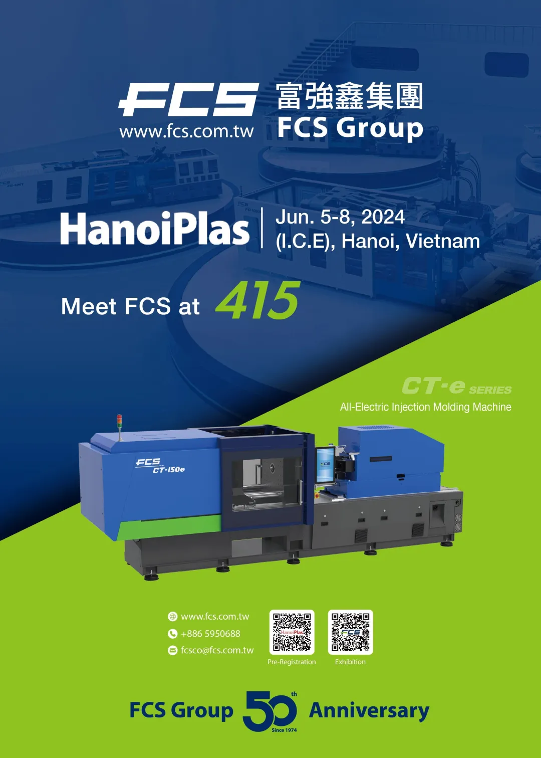 FCS brings CT-150e all-electric injection molding machine to the ...